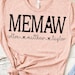 Custom SVG File MEMAW and Children's Names Svg Cut File - Etsy