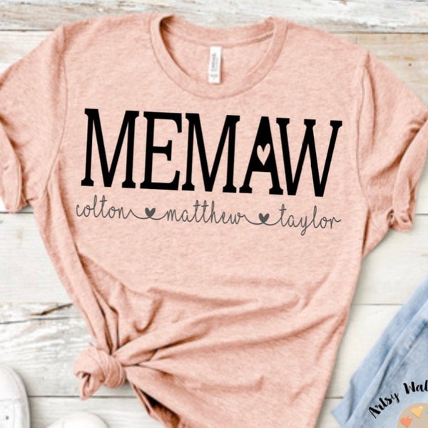 Memaw Svg - Etsy