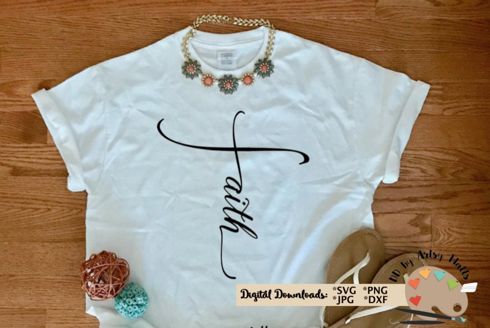 Faith Svg CUT File Faith Cross Svg File Christian Faith and - Etsy