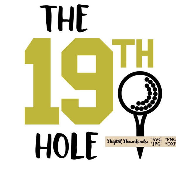 The 19th Hole Svg - Etsy