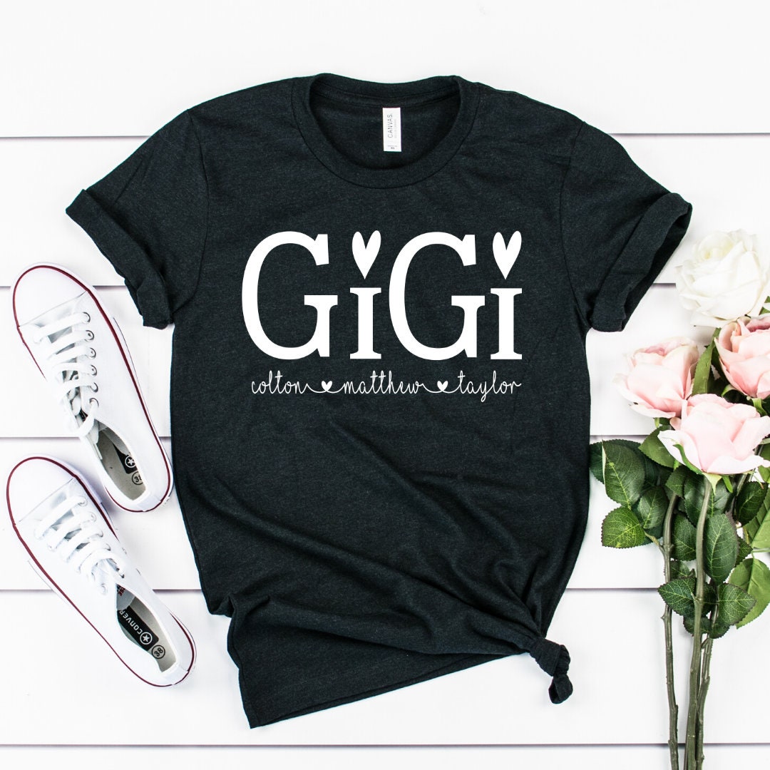 Custom SVG File GIGI and Children's Names Svg for Decal T-shirt ...