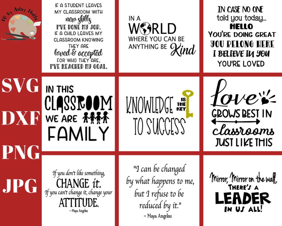 Classroom SVG Bundle School Svg Bundle Teacher Svg Bundle - Etsy