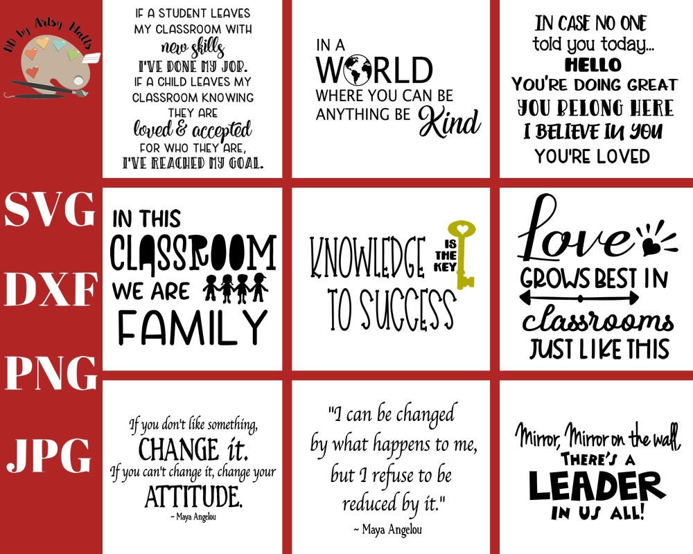 Classroom SVG Bundle School Svg Bundle Teacher Svg Bundle - Etsy