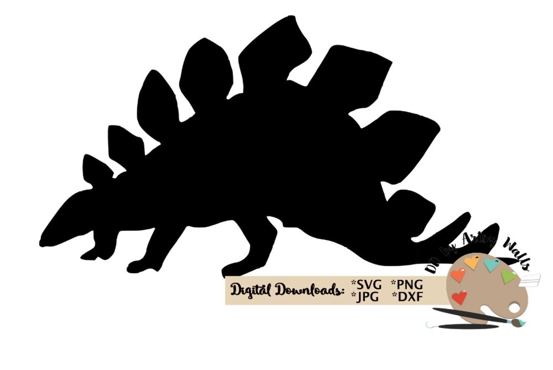 Dinosaur SVG CUT File Digital Download Cute Boy Stegosaurus - Etsy