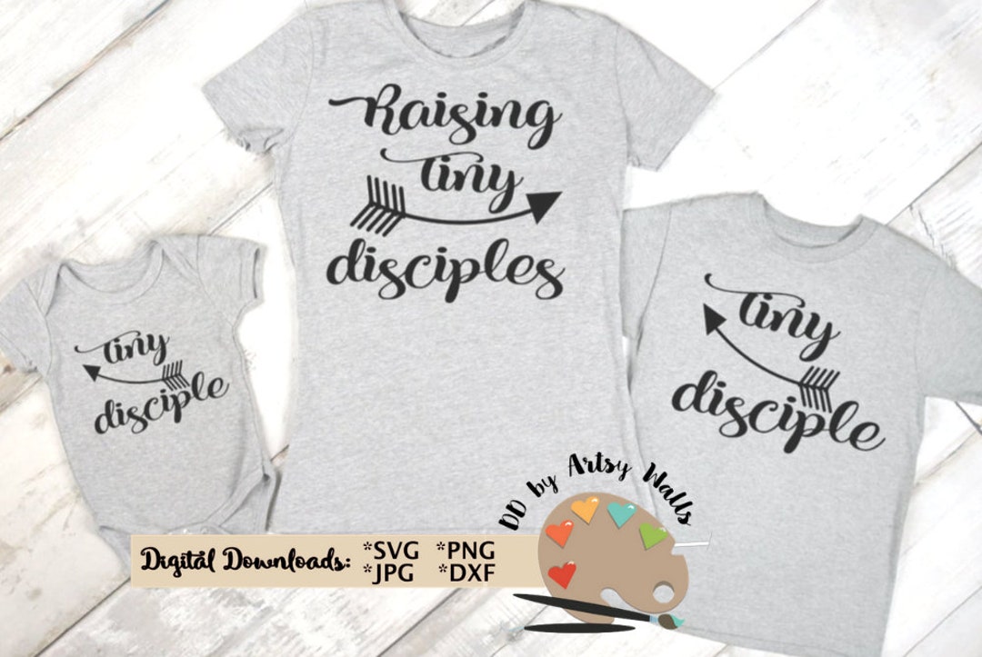 Buy Raising Tiny Disciples Svg Christian Mom Svg CUT File, Mommy and Me ...