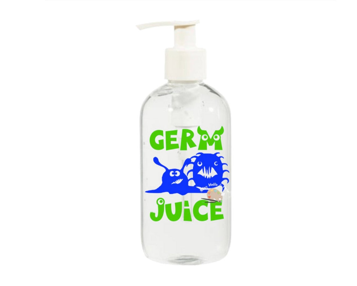 Germ Juice Svg Cut File Hand Sanitizer Bottle Decal SVG New | Etsy