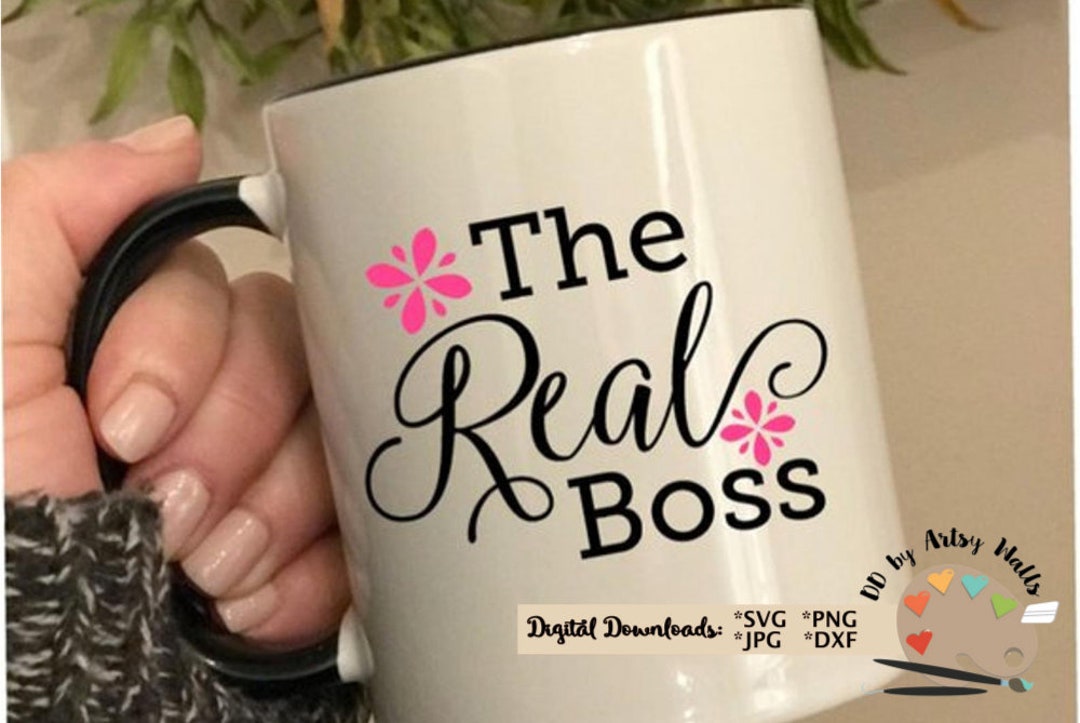 Administrative Professionals Day SVG CUT File the Real Boss Secretary's ...