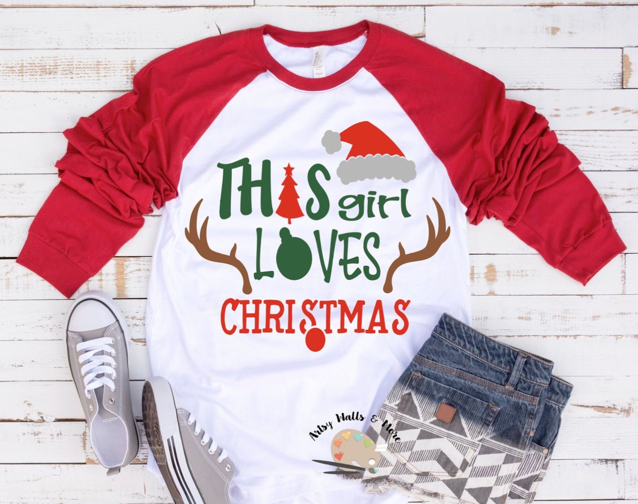 This Girl Loves Christmas Svg Cut File Christmas Svg Merry - Etsy