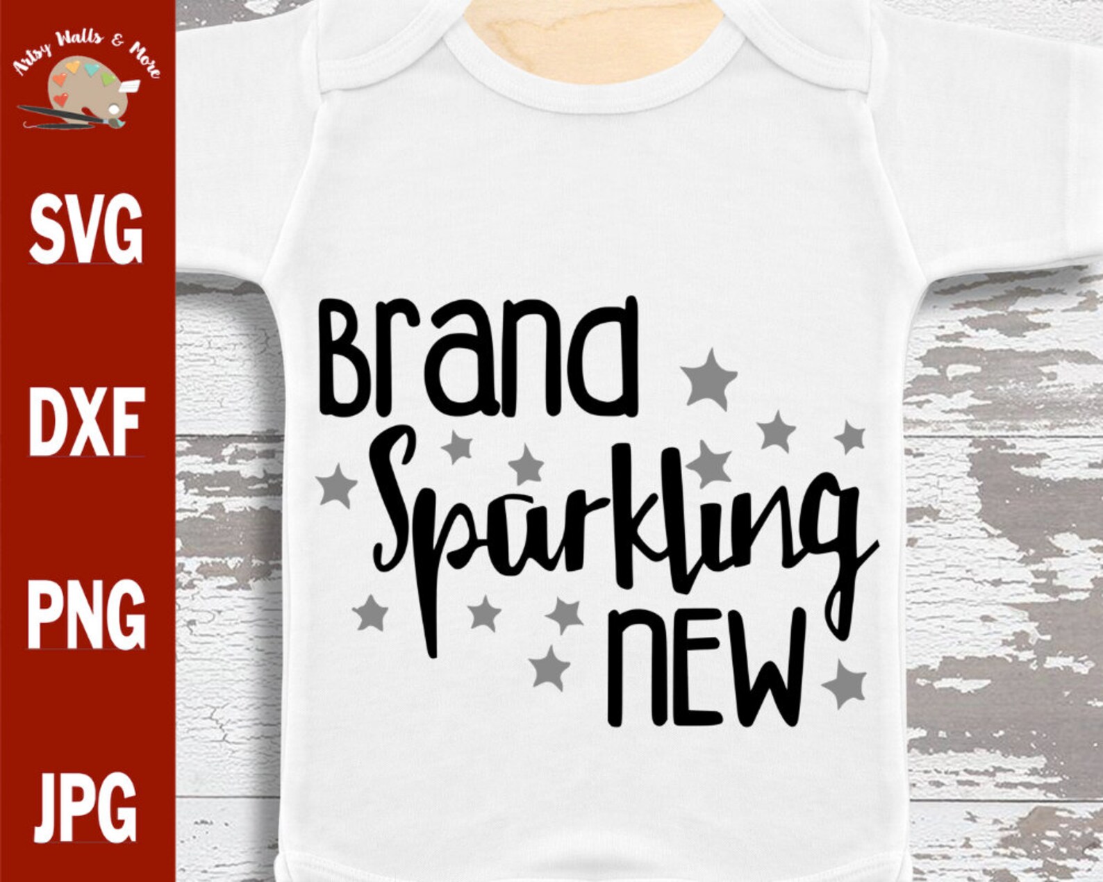 Brand Sparkling New Svg Cut File New Baby Onesie Svg DIY Cut - Etsy