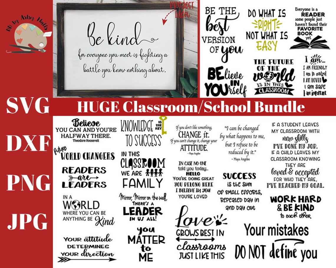 Classroom SVG Bundle School Svg Bundle Teacher Svg Bundle - Etsy