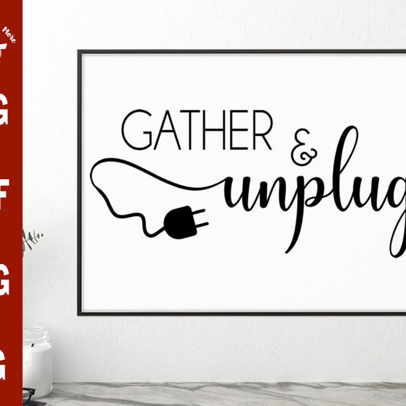 Unplugged Sign Svg - Etsy