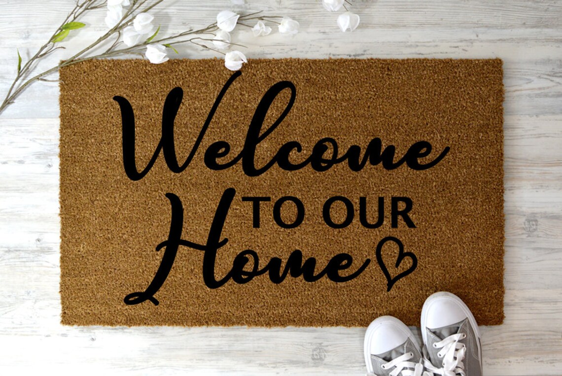 Welcome to Our Home Svg CUT File Svg Dxf Png Jpg Welcome Mat - Etsy