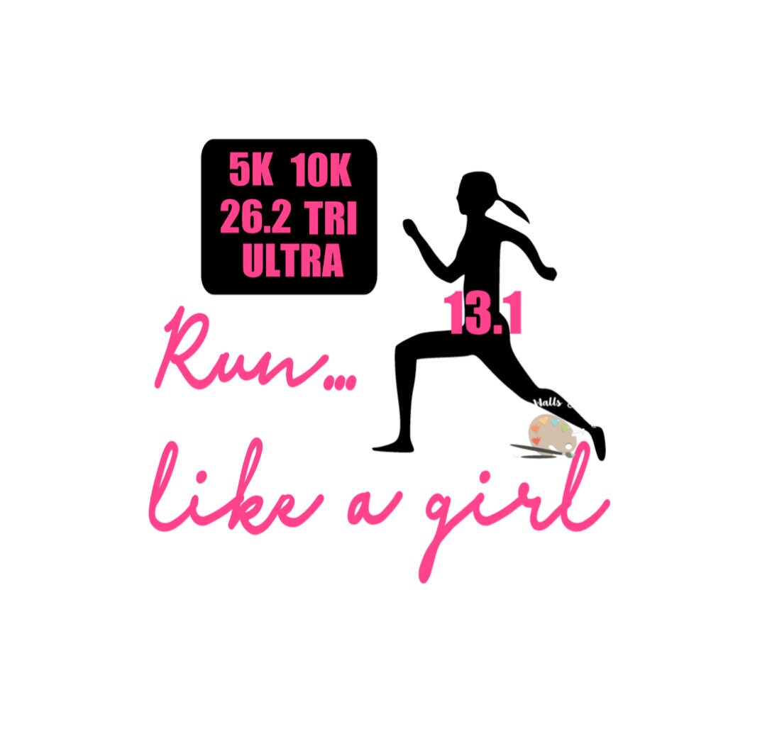 Run like a girl svg cut file runner svg cut file runner girl - Etsy