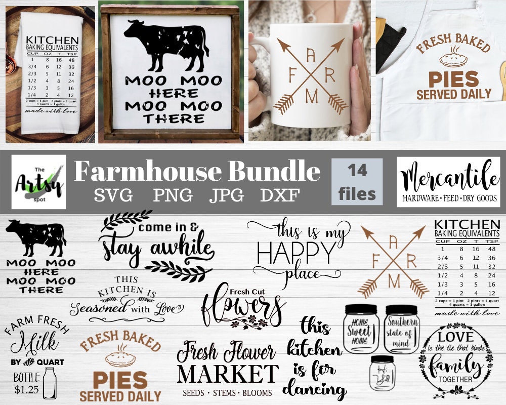 Farmhouse bundle Farmhouse svg CUT files Farmhouse svg | Etsy