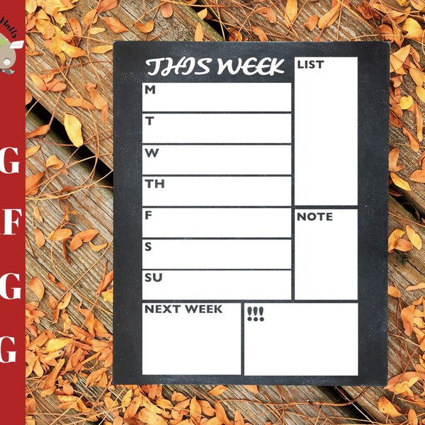 Chalkboard Calendar - Etsy