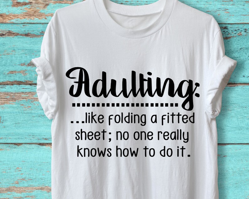 Adulting Like Folding a Fitted Sheet No One Really Knows How - Etsy