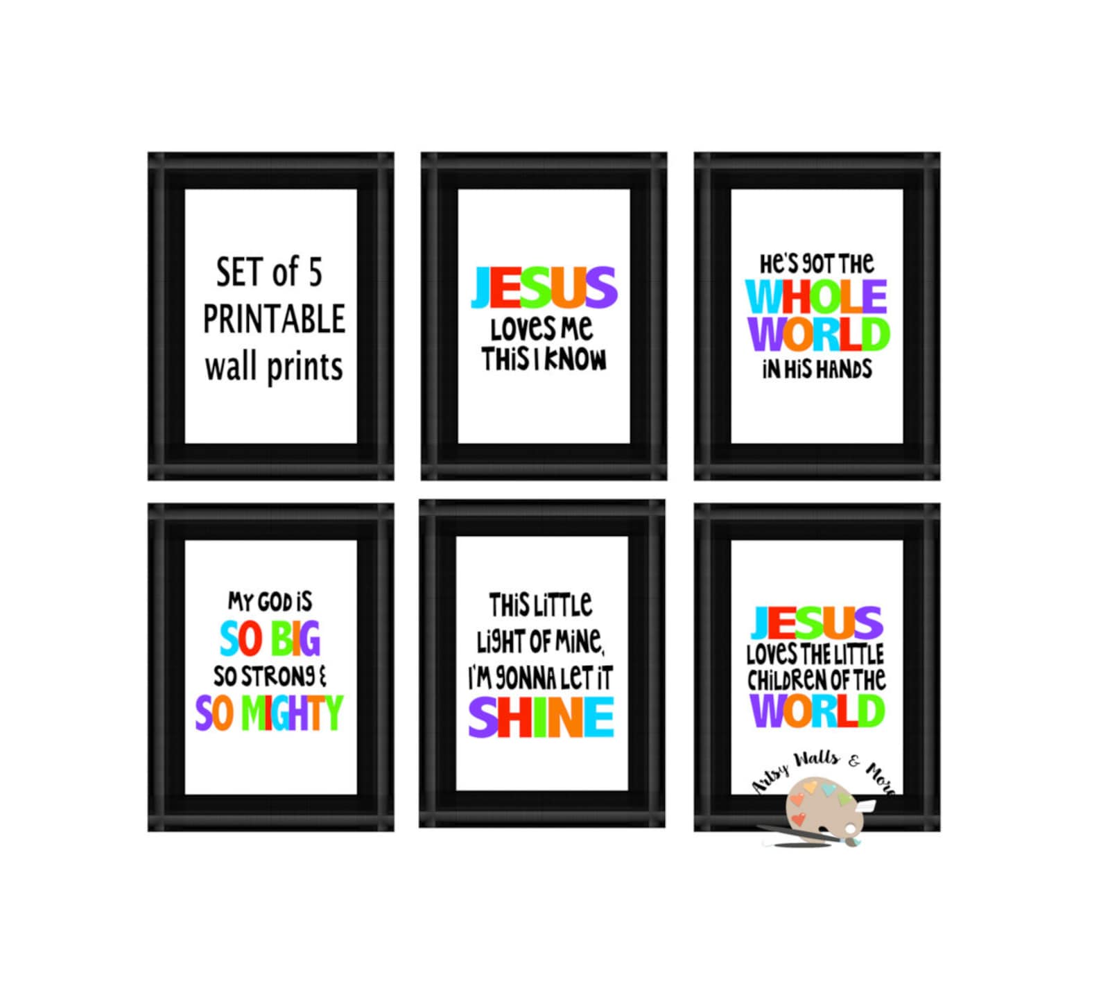 Church Nursery Printable Art Wall Print, Children's Church Wall Print ...