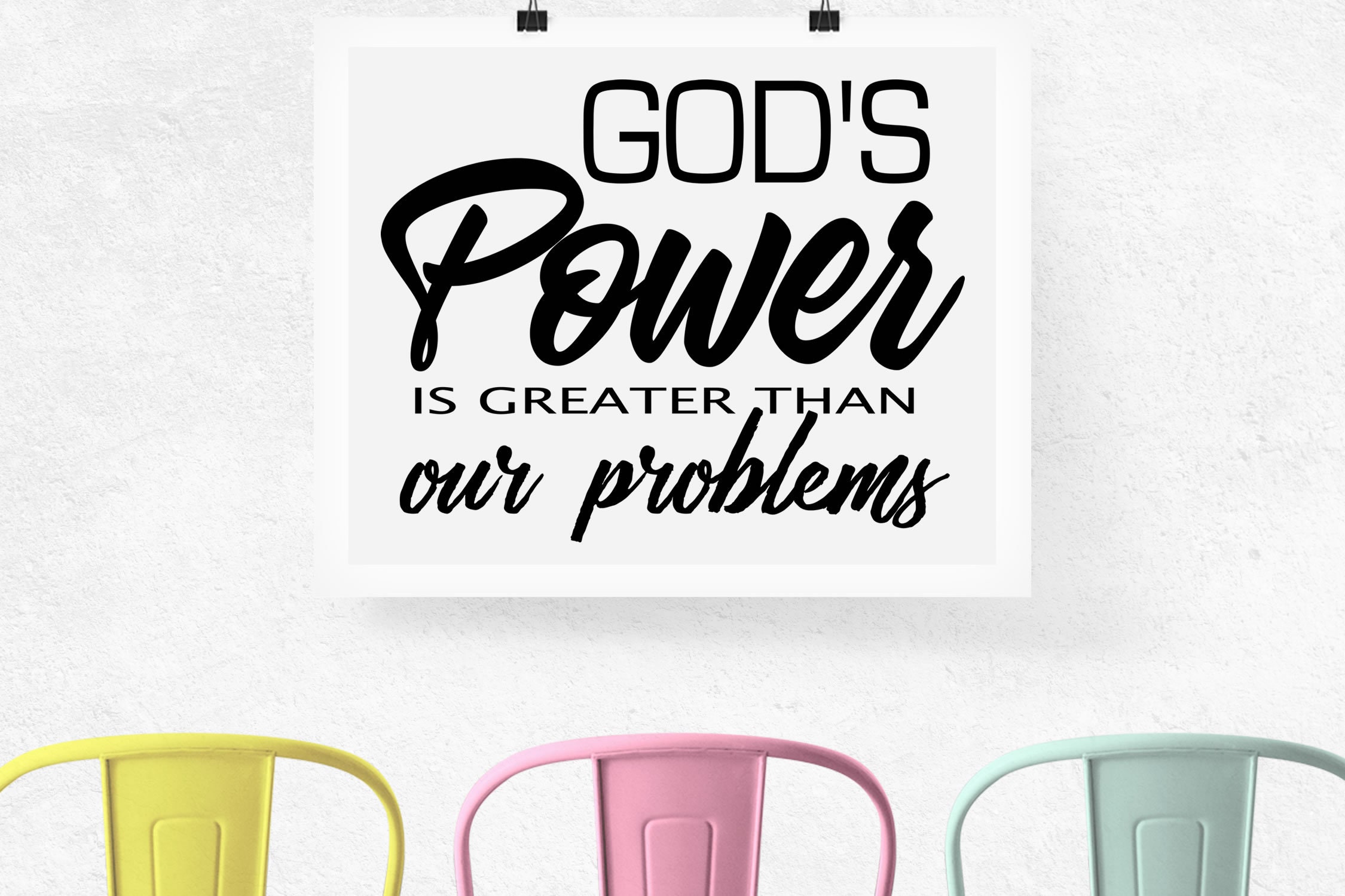 God's Power is Greater Than Our Problems Svg CUT File Svg - Etsy