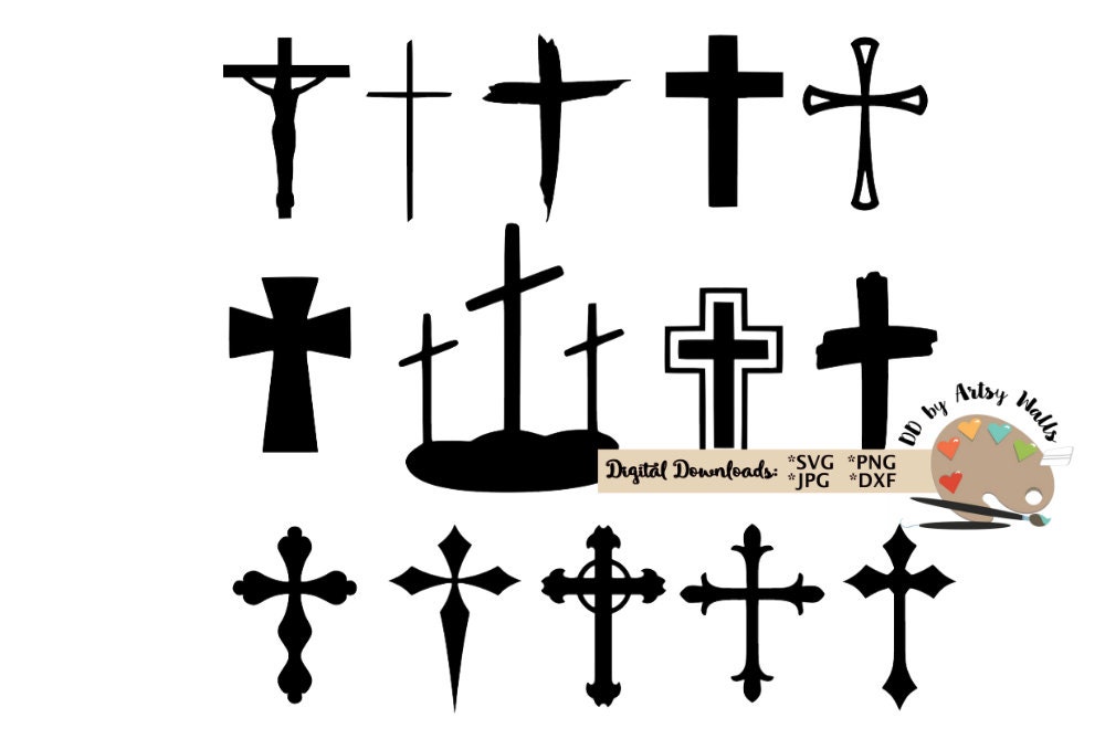 Cross Bundle Svg CUT File, Crosses Svg Christian Faith Cross Svg File ...