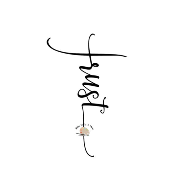 Trust Svg CUT File Trust Cross Svg File Christian Trust in | Etsy