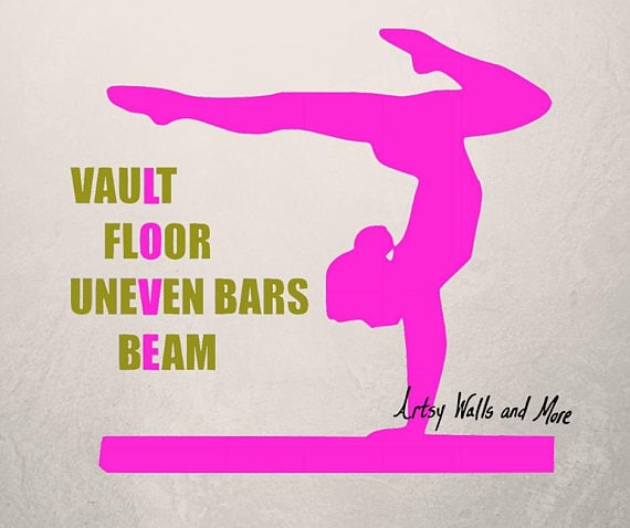 Vault Gymnastics Silhouette