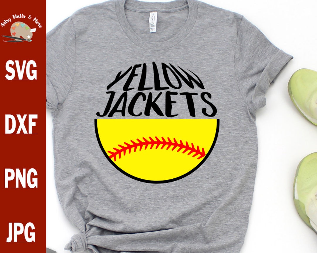 Yellow Jackets SVG Softball Svg CUT File Yellow Jackets Baseball Svg ...