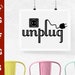 Unplug Svg CUT File Svg Dxf Png Jpg Unplugged Svg Unplug Sign - Etsy