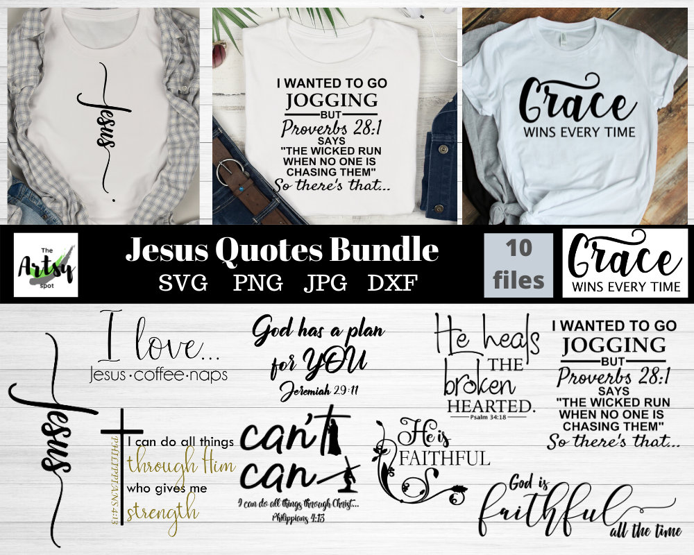 Jesus Quotes Svg Bundle Christian Quotes Svg Bundle Faith - Etsy
