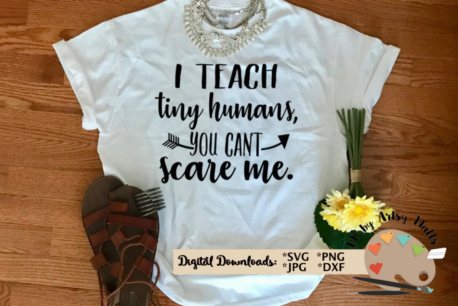 I Teach Tiny Humans You Can't Scare Me Svg, I Teach Tiny Humans Mug Svg ...