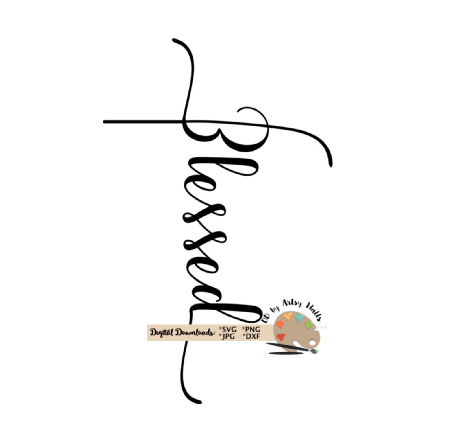Blessed Svg CUT File, Blessed Cross Svg File Christian Faith and ...