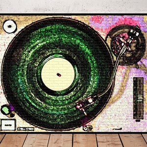 Hip Hop Art, Print or Canvas, Record Player, Turntable Picture, Cool ...