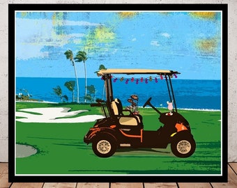 Golf Decor, Sports Photo Print, Unframed Artwork, Golfing Art, Mancave ...