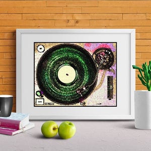 Hip Hop Art, Print or Canvas, Record Player, Turntable Picture, Cool ...