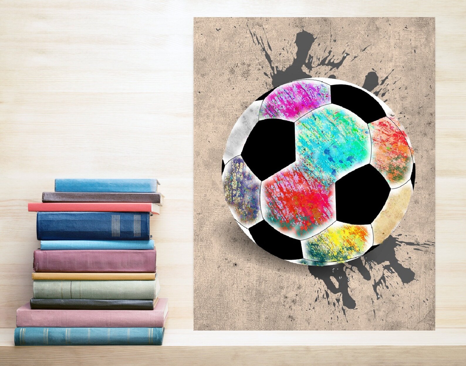 Soccer Art Soccer Ball Sports Print Soccer Player Sports - Etsy