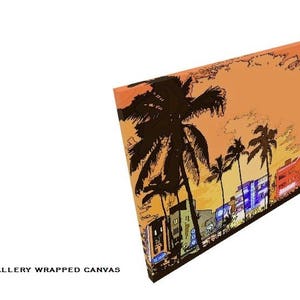 South Beach, Print or Canvas, Miami Beach Decor, Miami City Scene ...