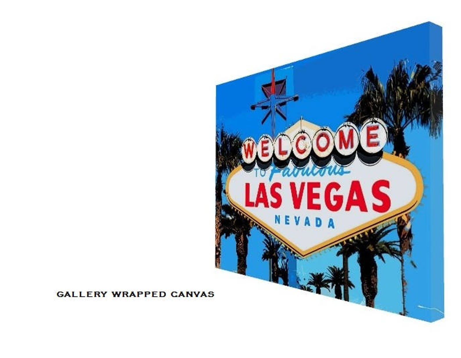 Las Vegas Sign Original Vegas Art Print Vegas Canvas Travel - Etsy
