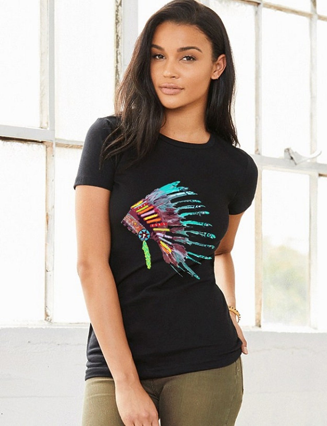 Native American Shirt, Tribal Design, Indian Clothing, Feather ...