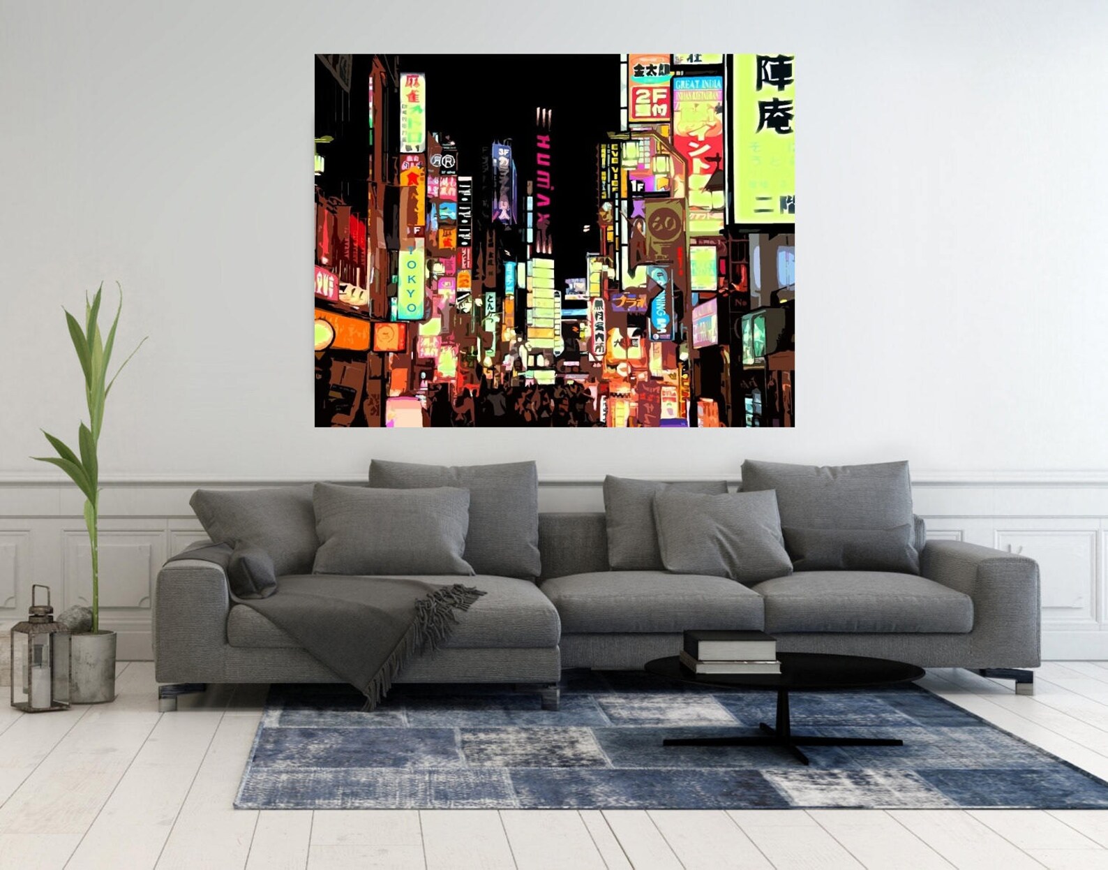 Tokyo Art, Tokyo Print, Tokyo Canvas, Travel Decor, Japan Art, City ...