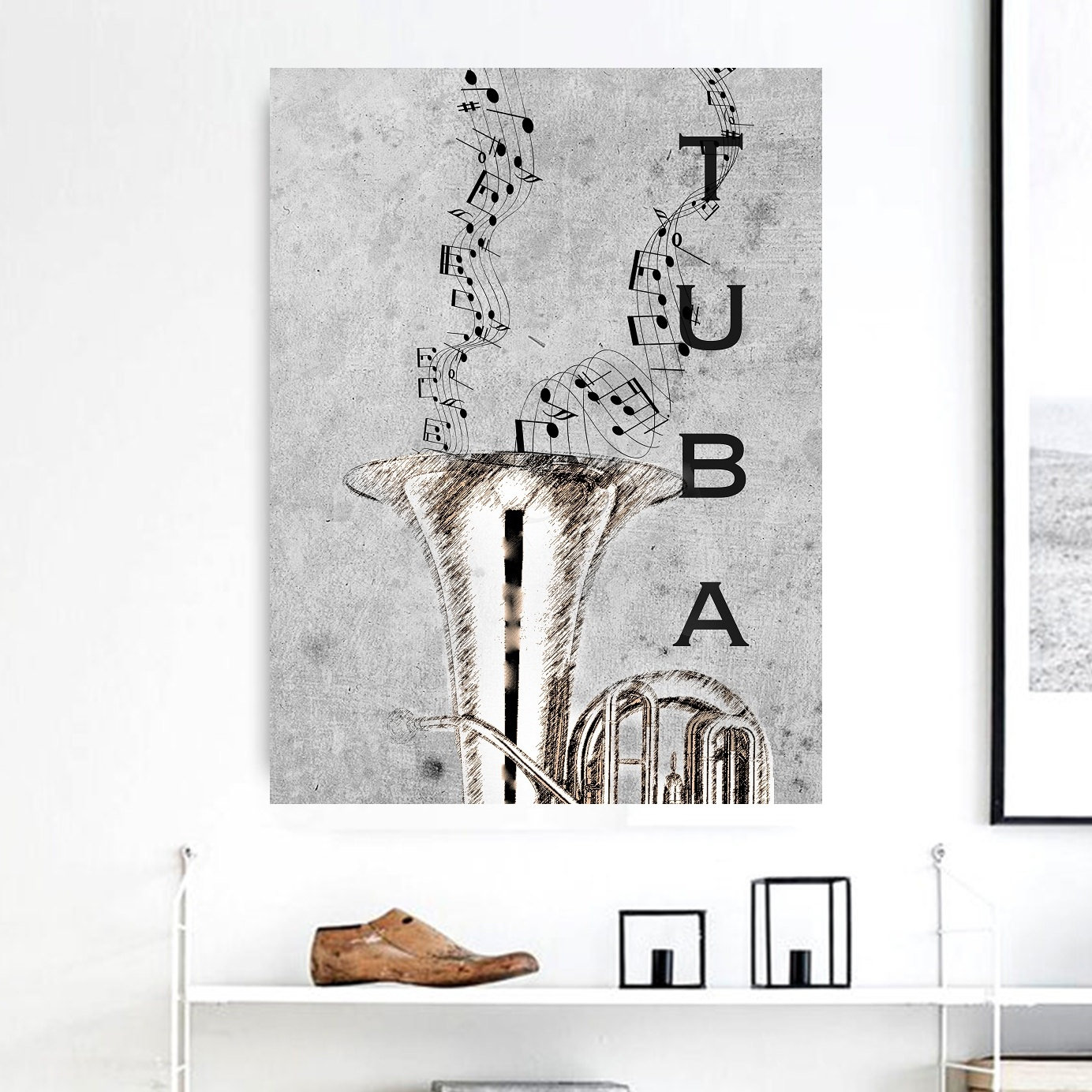 Tuba Art Musical Instrument Tuba Player Print or Canvas | Etsy