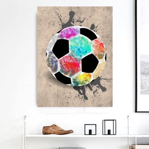 Soccer Art Soccer Ball Sports Print Soccer Player Sports - Etsy