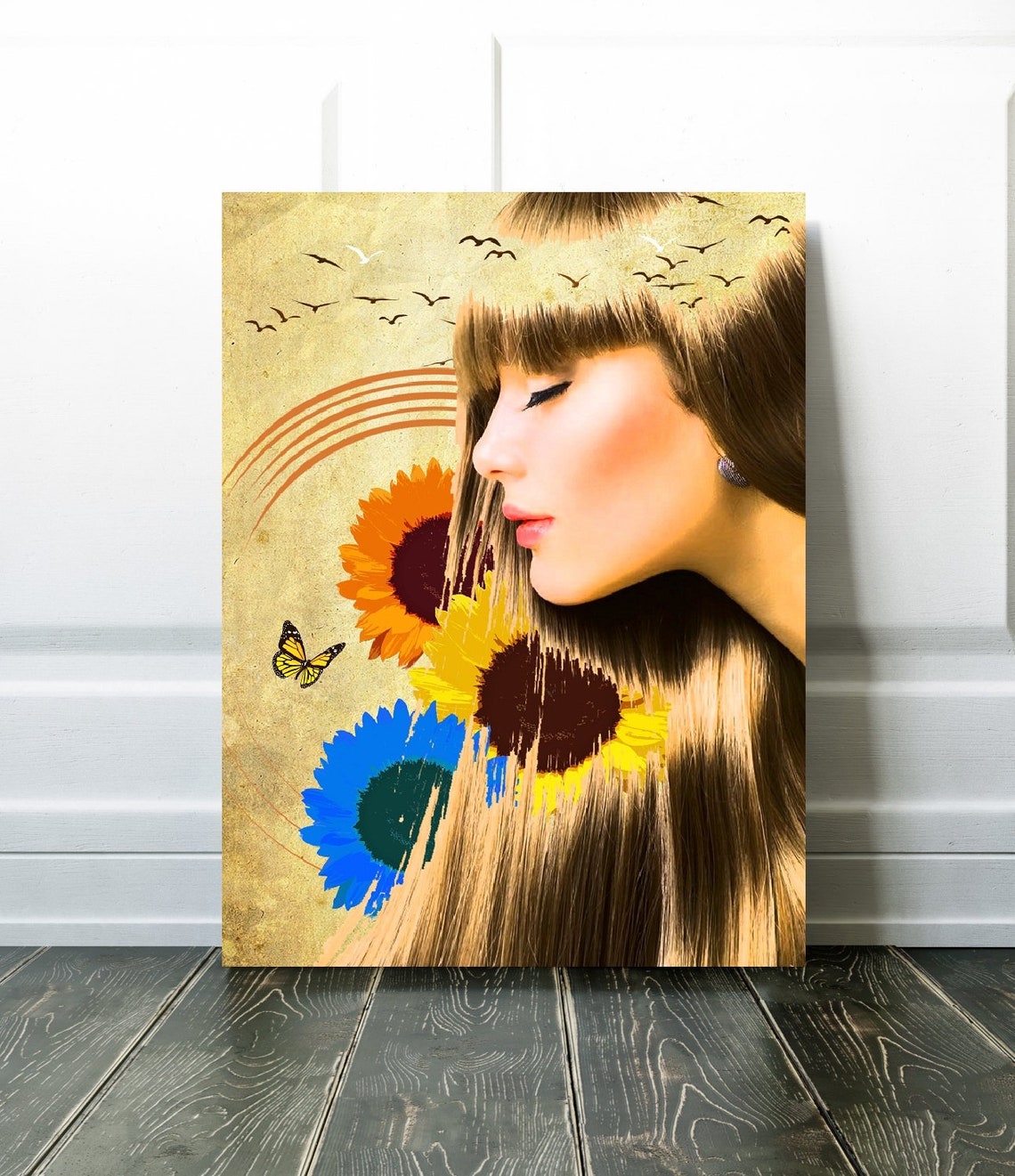Hair Stylist Hair Art Hair Salon Decor Print or Canvas - Etsy