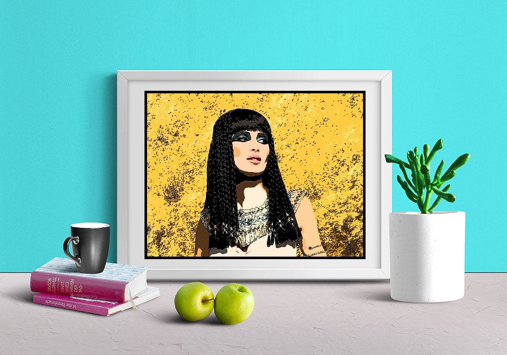 Cleopatra, Print or Canvas, Egyptian Wall Art, Egyptian Decor, World ...