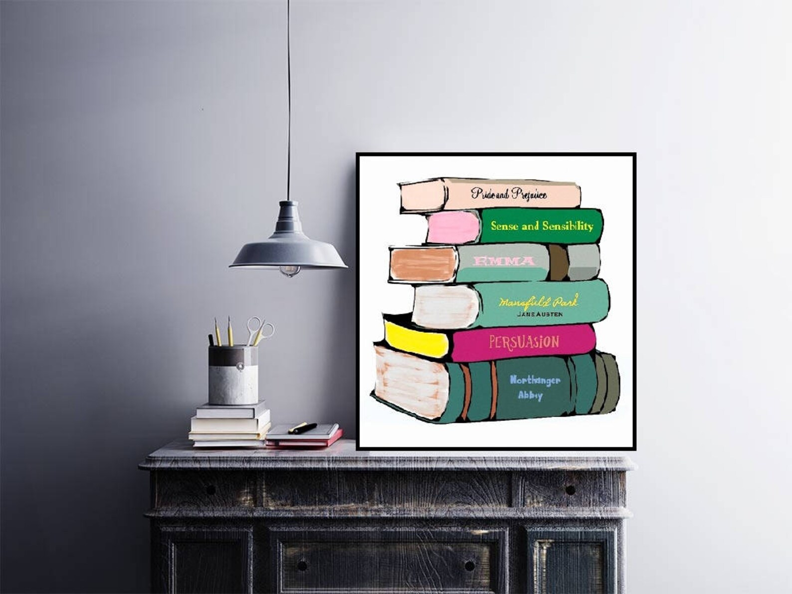 Custom Book Art, Choose Favorite Novels, Print or Canvas, Personalized ...