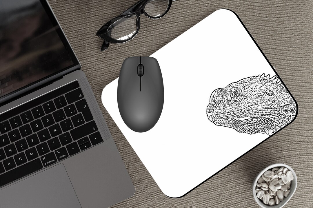 Bearded Dragon Mouse Pad, Computer Accessory, Lizard, Reptile, Gifts ...