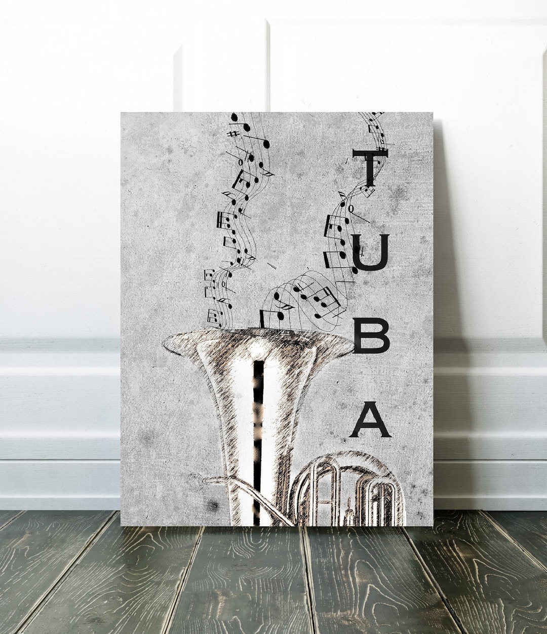 Tuba Prints : Musical Instruments Room Decor, Paper or Canvas - Etsy