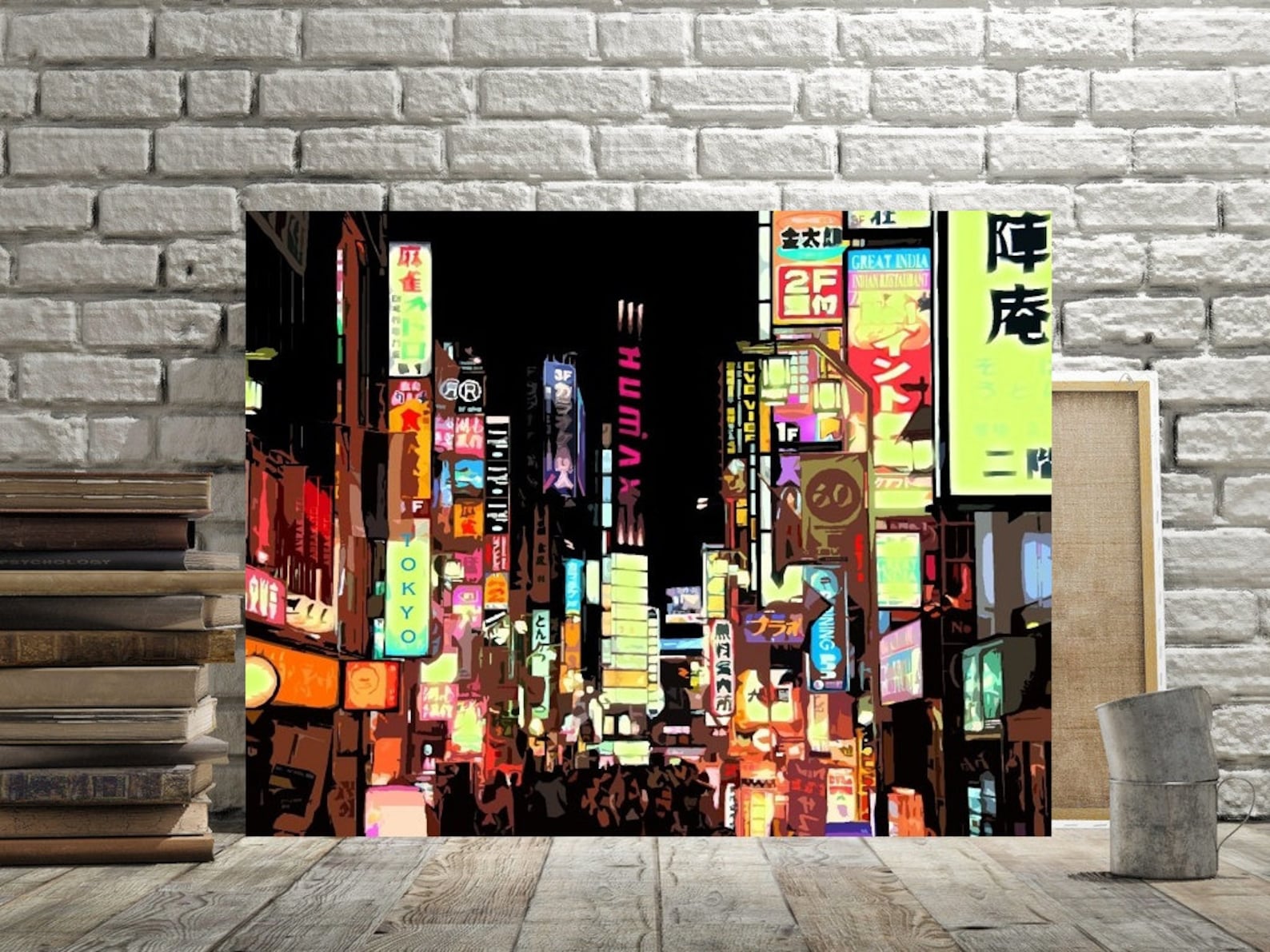Tokyo Art Tokyo Print Tokyo Canvas Travel Decor Japan Art - Etsy