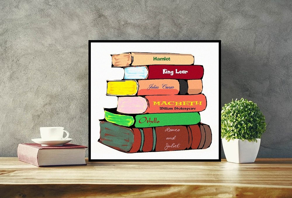 Custom Book Art, Choose Favorite Novels, Print or Canvas, Personalized ...