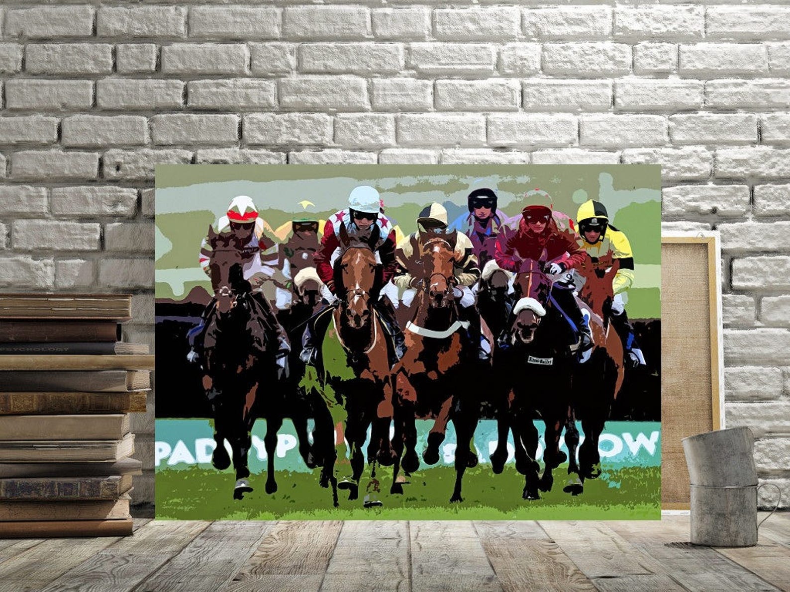 Horse Racing Print or Canvas Derby Horse Race Wall Art - Etsy