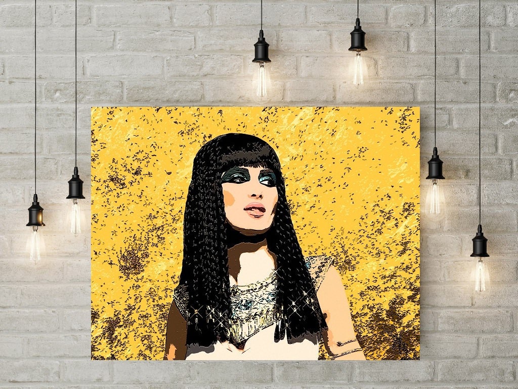 Cleopatra Print or Canvas Egyptian Wall Art Egyptian Decor | Etsy