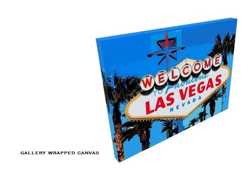 Las Vegas Sign Original Vegas Art Print Vegas Canvas Travel - Etsy